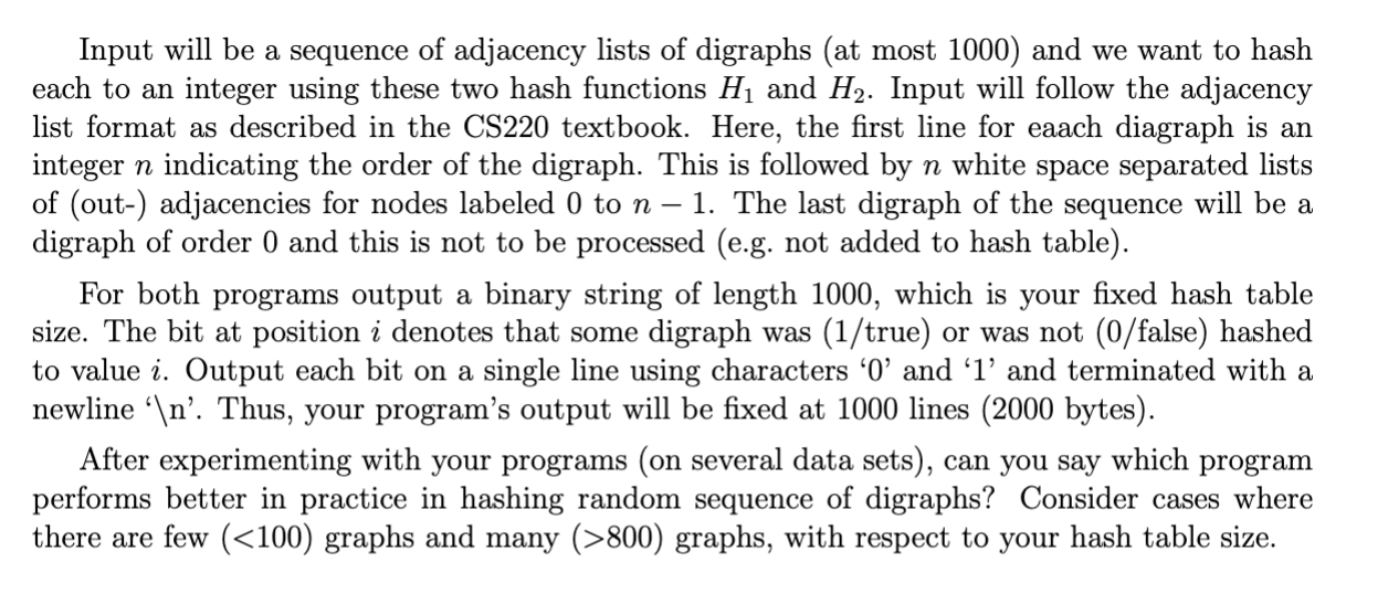 Solved Two programs are required to understand basic hashing | Chegg.com