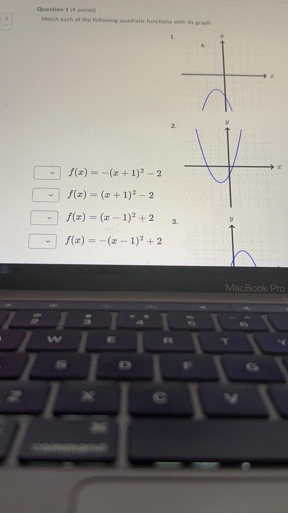 Solved Question 1 ( 4 points) Match each of the following | Chegg.com