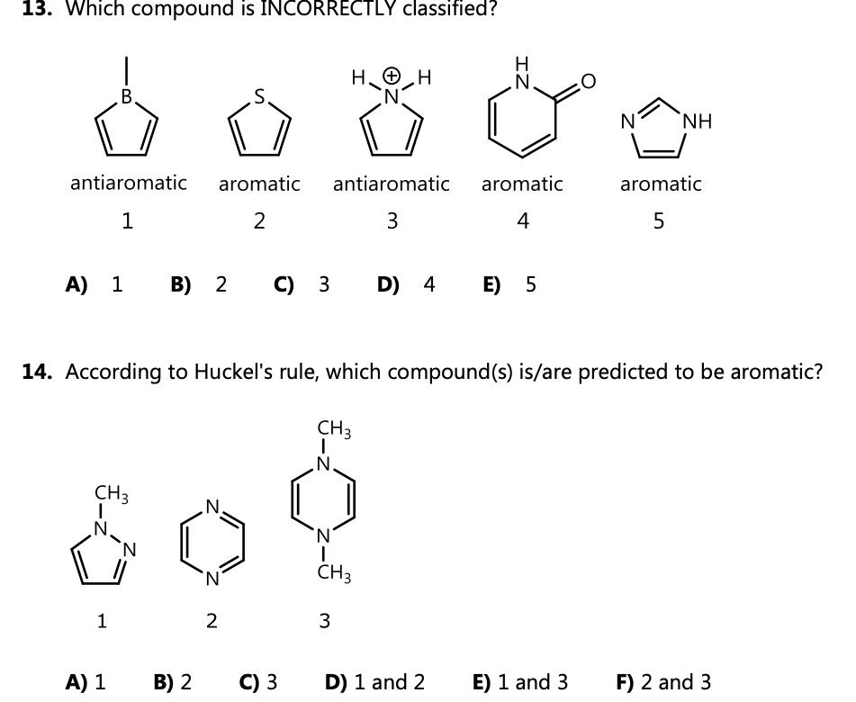Solved 13. Which compound is INCORRECTLY classified? HOH N | Chegg.com