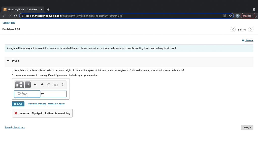 Solved MasteringPhysics: CH04 HW C | Chegg.com