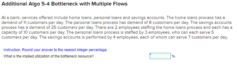 Solved Additional Algo 5-4 Bottleneck with Multiple Flows At | Chegg.com