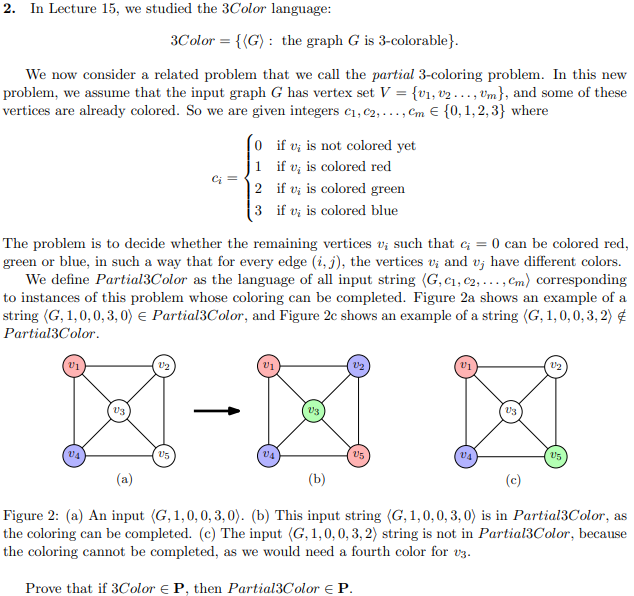 Solved In Lecture 15 , ﻿we studied the 3 ﻿Color language:3 | Chegg.com