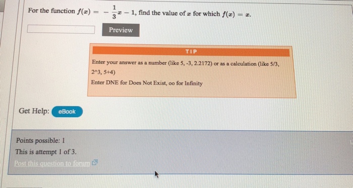 Solved For the function f)1, find the value of a for which | Chegg.com