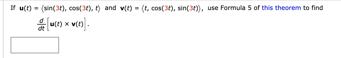 Solved Theorem Suppose u and v are differentiable vector | Chegg.com