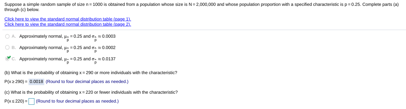 Solved Suppose a simple random sample of size n= 1000 is | Chegg.com