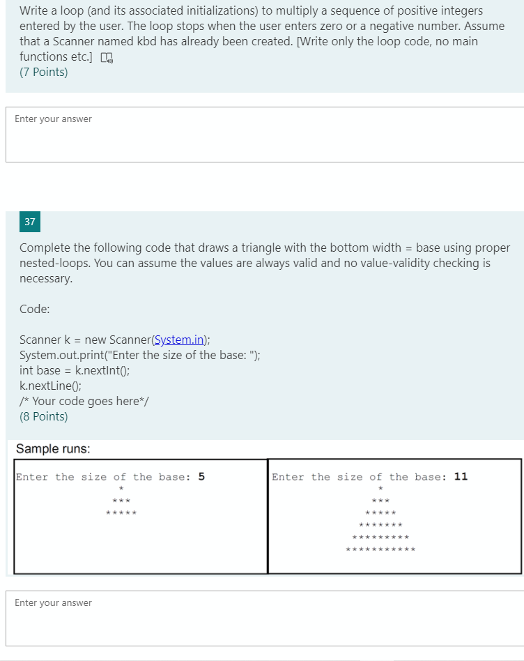 Solved Write a loop (and its associated initializations) to | Chegg.com