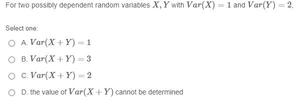 Solved For two possibly dependent random variables X, Y with | Chegg.com