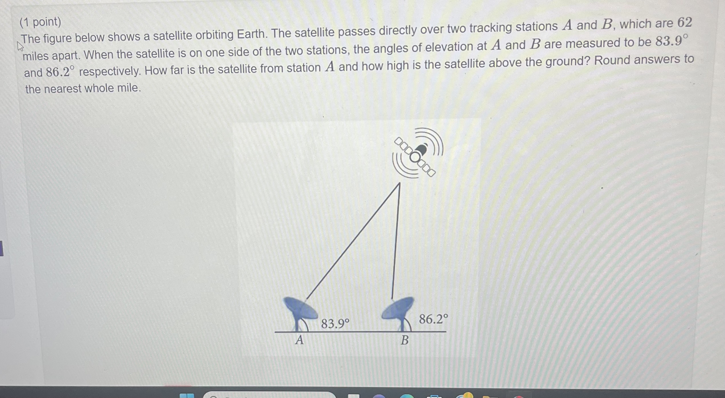 Solved The figure below shows a satellite orbiting Earth. | Chegg.com