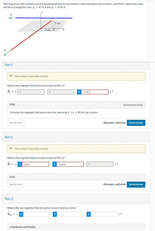 Solved Two long wires with constant current are | Chegg.com