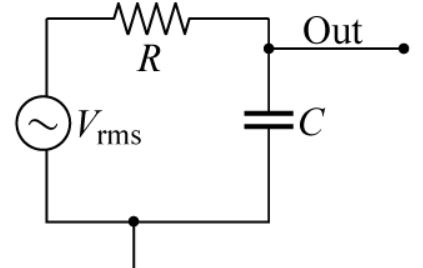 Solved (10\%) Problem 8: An RC low-pass filter is shown in | Chegg.com
