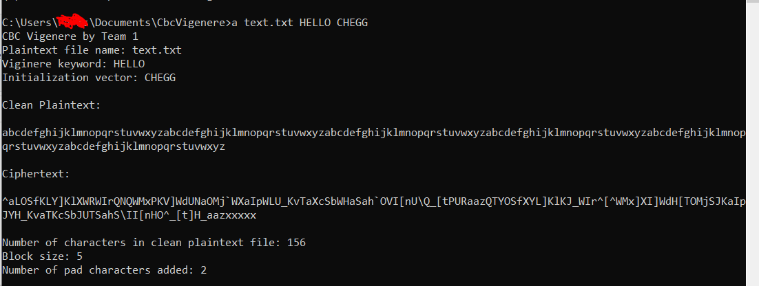 This Program Correctly Encrypts My Plaintext File 5053