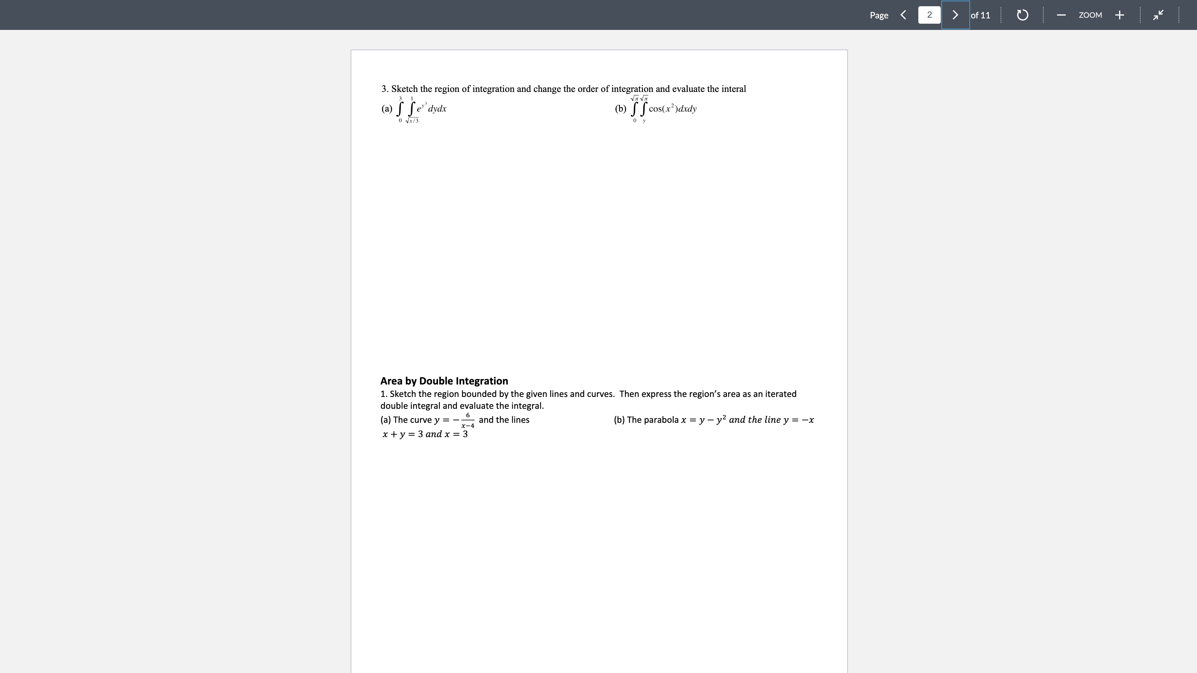 Solved Math 280 Practice Problems for Exam 3 15.2 - Double | Chegg.com