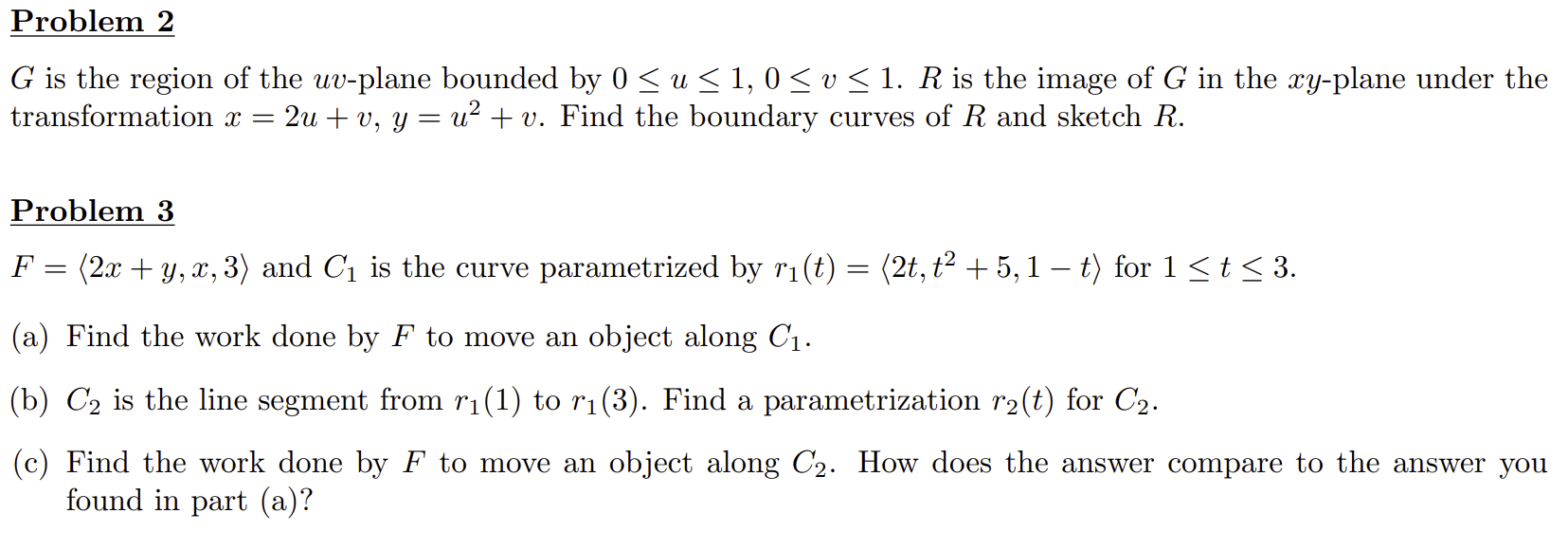 Solved G is the region of the uv-plane bounded by | Chegg.com