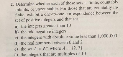 Solved 4. Determine whether each of these sets is countable | Chegg.com