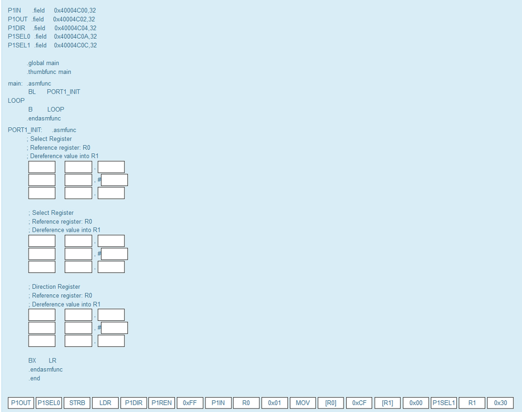 Write Software Coding That Initializes Msp432