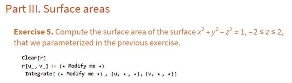 Solved Exercise 5. Compute the surface area of the surface | Chegg.com