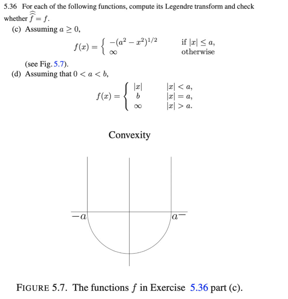 5.36 For each of the following functions, compute its | Chegg.com