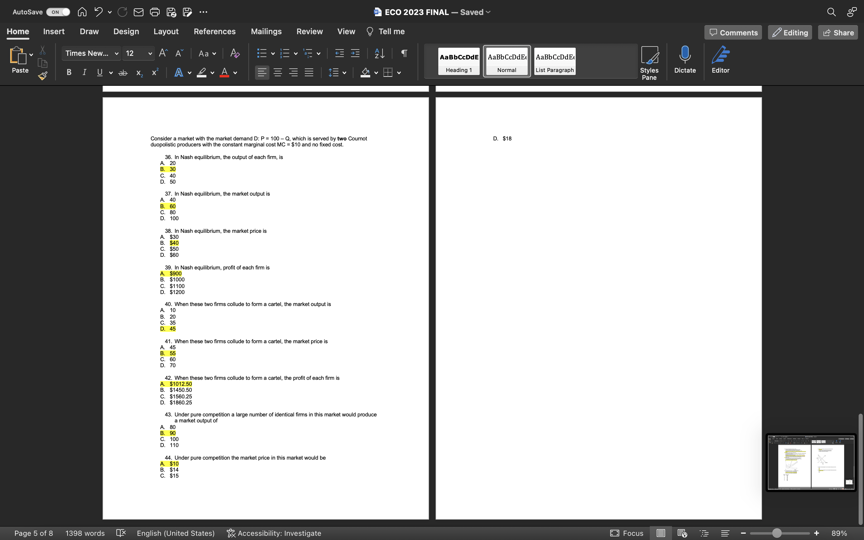 Solved Hello, I got a 35/44 and the highlighted portions are | Chegg.com Solved Hello, I got a 35/44 and the highlighted portions are | Chegg.com