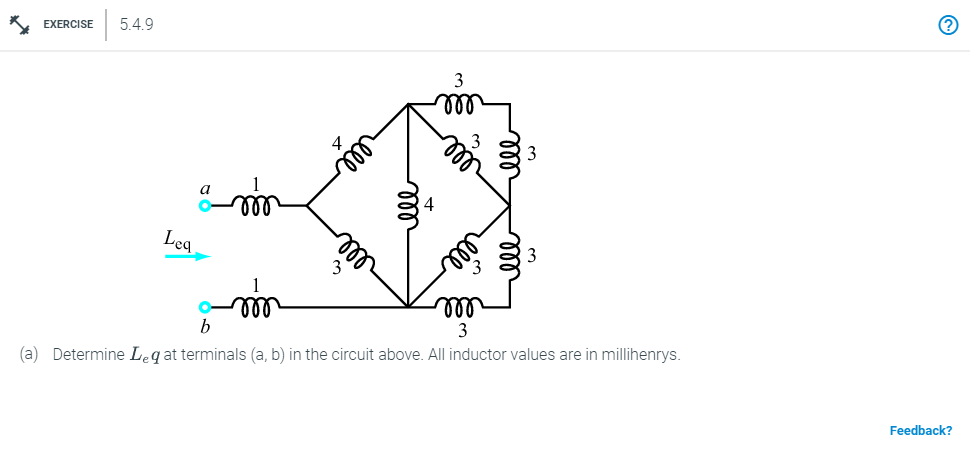 Solved (a) Determine Leq at terminals (a, b) in the circuit | Chegg.com