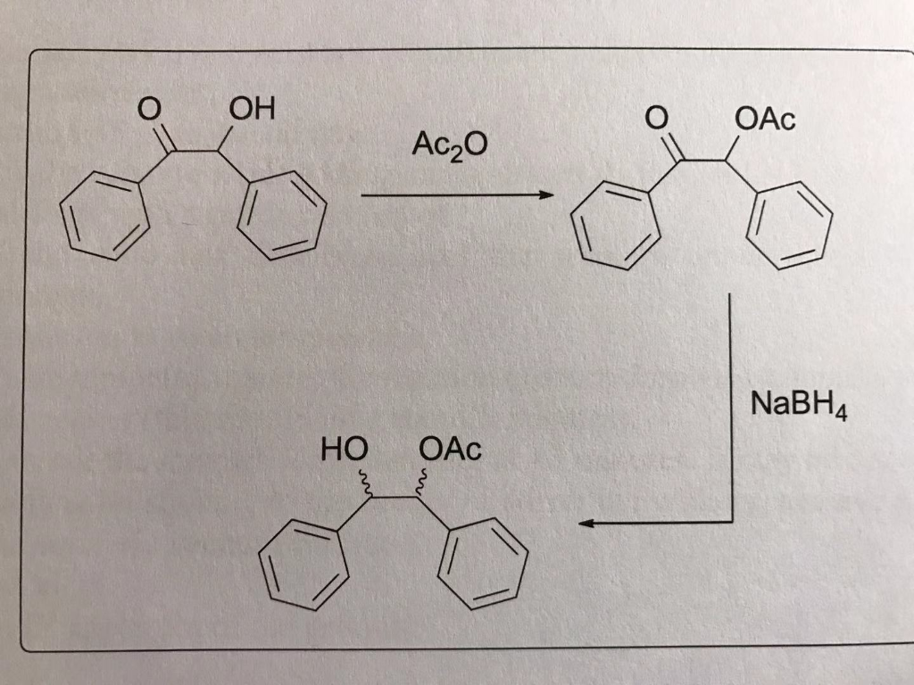 Solved o ОН OAC Ас,0 NaBH4 НО ОАс 1. The Felkin-Anh model | Chegg.com