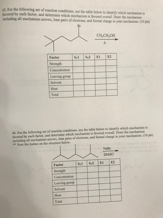 Solved 45. For the following set of reaction conditions, use | Chegg.com Solved 45. For the following set of reaction conditions, use | Chegg.com