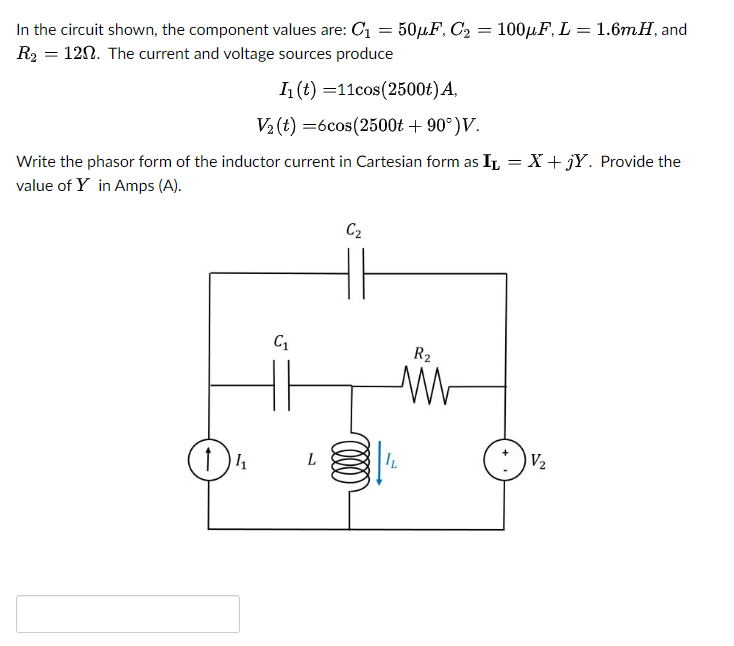 [Solved]: In the circuit shown, the component values are: