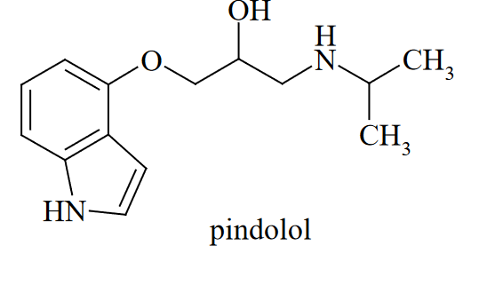 Solved Pindolol (see below) is a beta blocker, similar to | Chegg.com