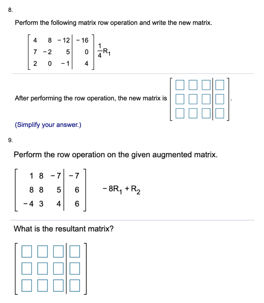 Solved 1. Find the augmented matrix for the system. 6x + 9y | Chegg.com