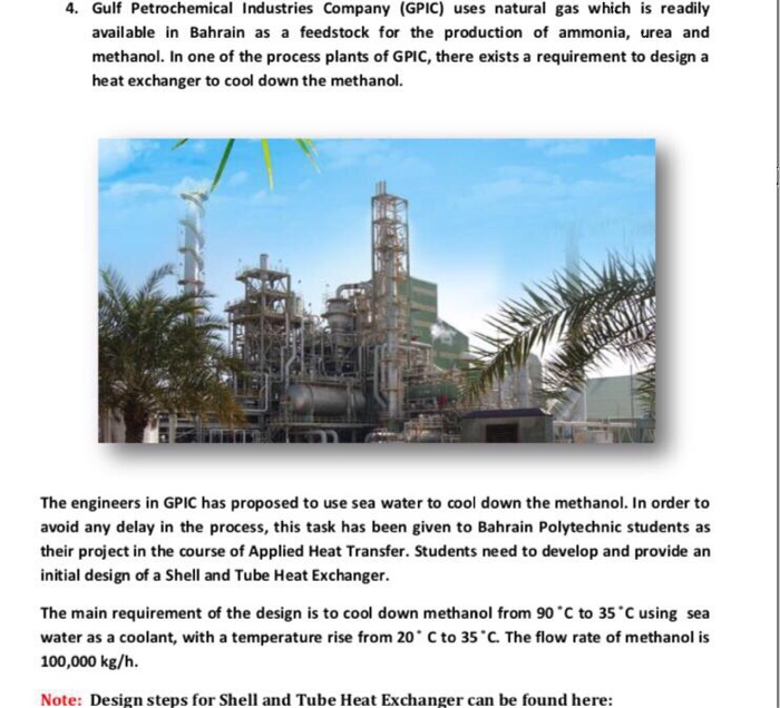 Solved Gulf Petrochemical Industries Company (GPIC) uses | Chegg.com