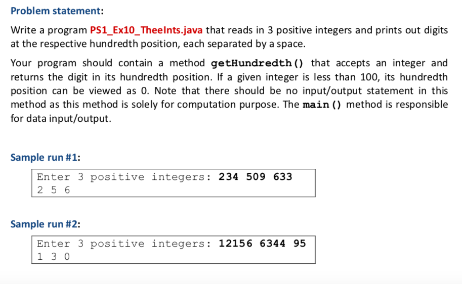 Solved Problem statement: Write a program | Chegg.com