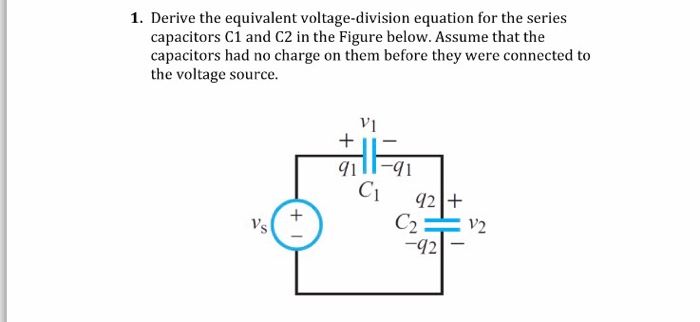 Solved Derive the equivalent voltage-division equation for | Chegg.com