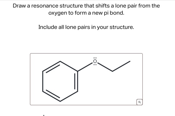 Solved Draw a resonance structure that shifts a lone pair | Chegg.com