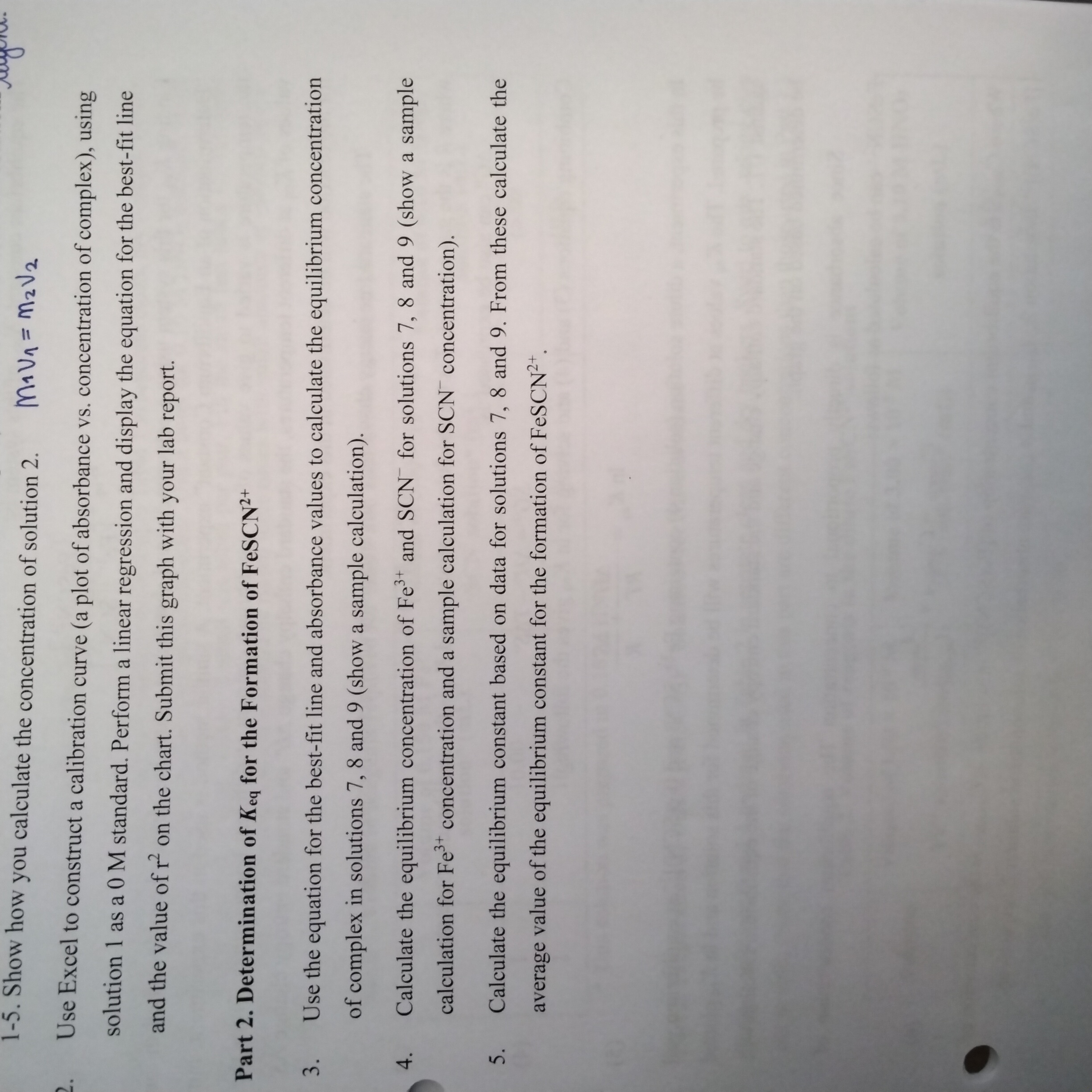 Solved e. f. Put sample cuvette (solutio g. Repeat f for the | Chegg.com