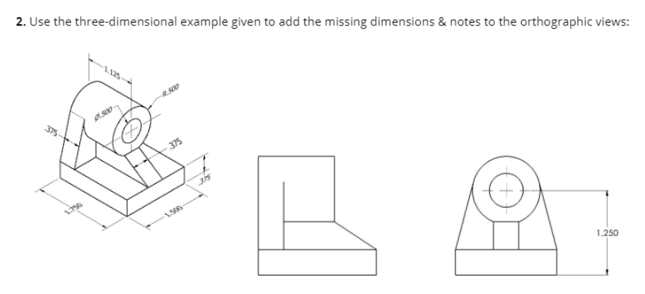 Solved 2. Use the three-dimensional example given to add the | Chegg.com