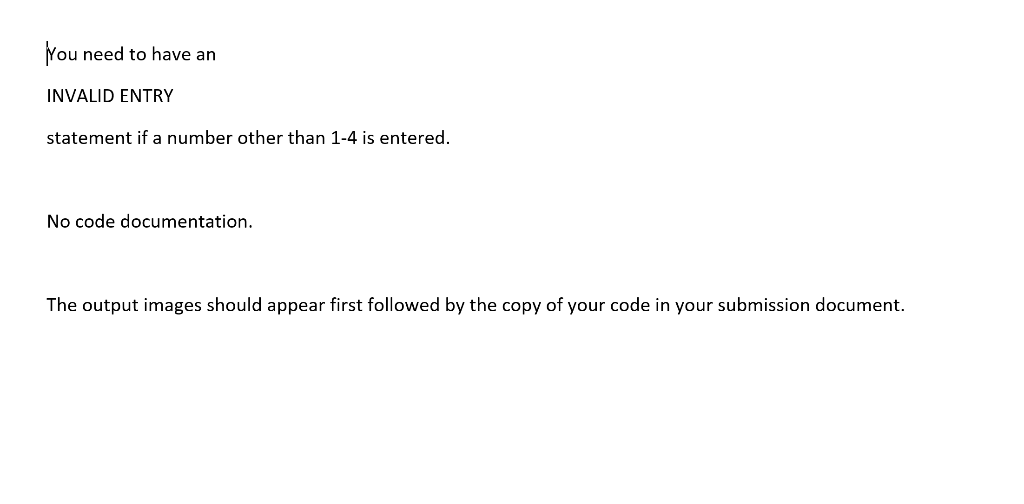 Solved EGR 126 Exercise 5A-if-else The objective of this | Chegg.com