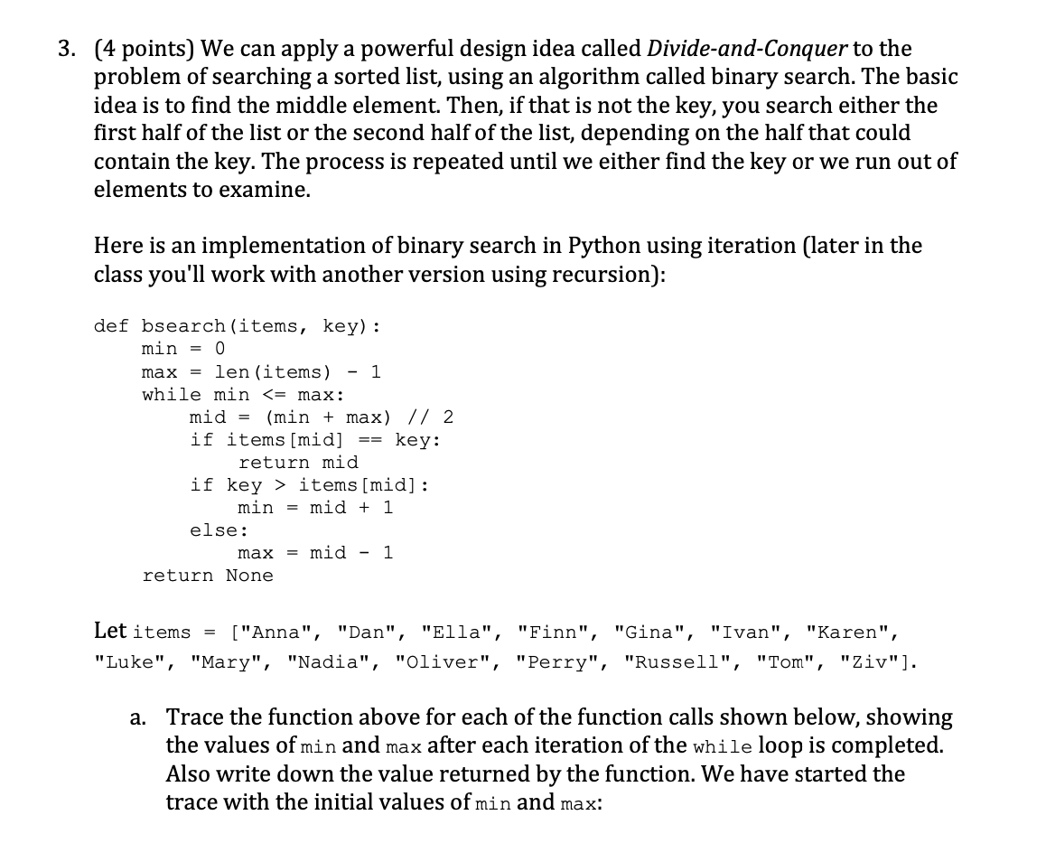 Solved 3. (4 points) We can apply a powerful design idea | Chegg.com