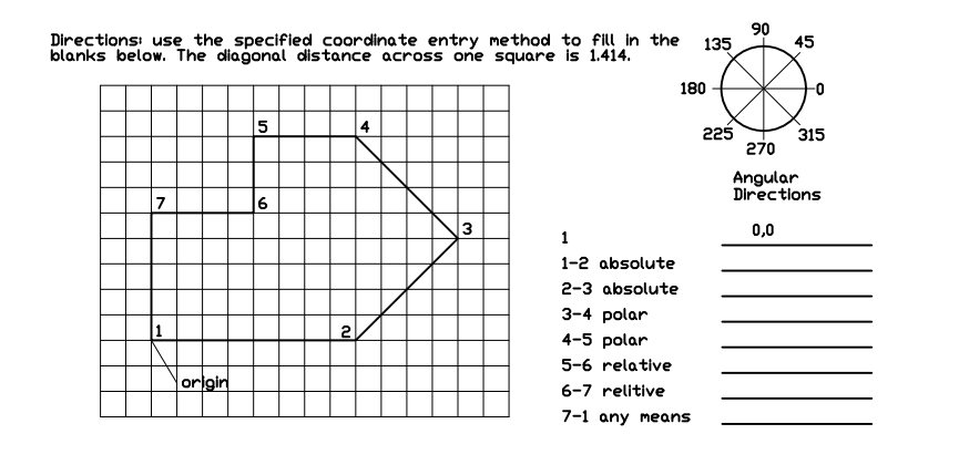 Solved 90 45 Directionsuse the specified coordinate entry | Chegg.com