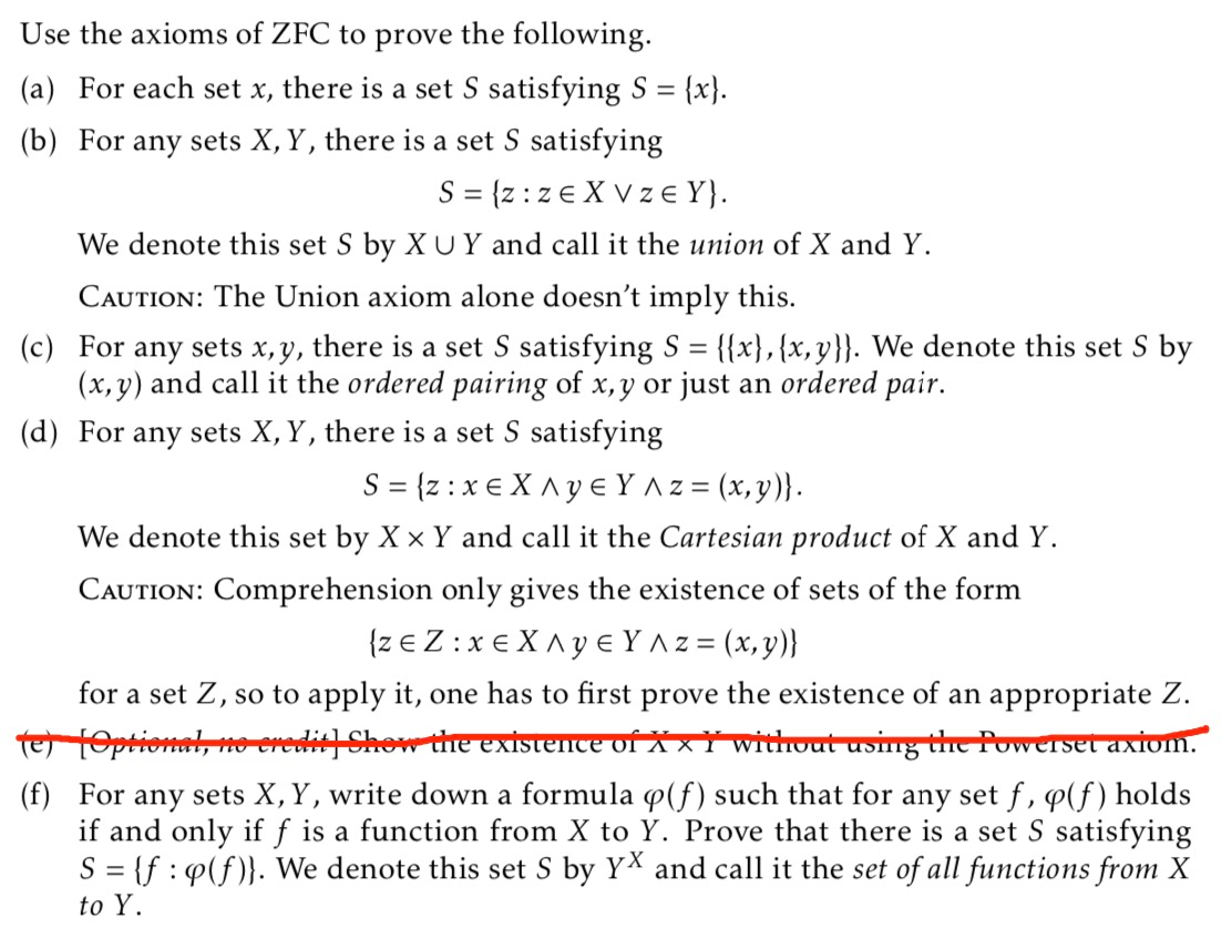 Solved Use the axioms of ZFC to prove the following. (a) For | Chegg.com