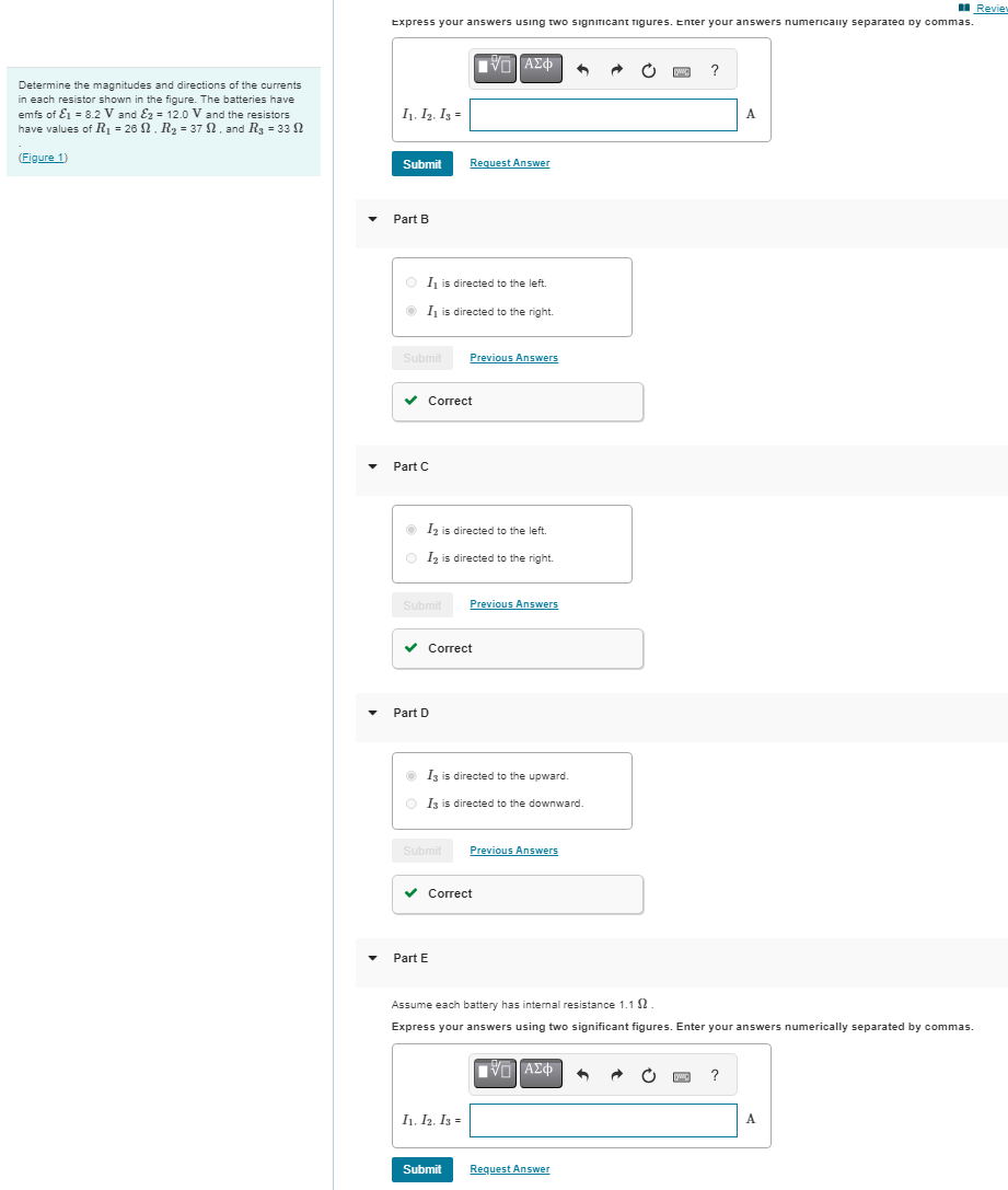 Determine the magnitudes and directions of ﻿the | Chegg.com