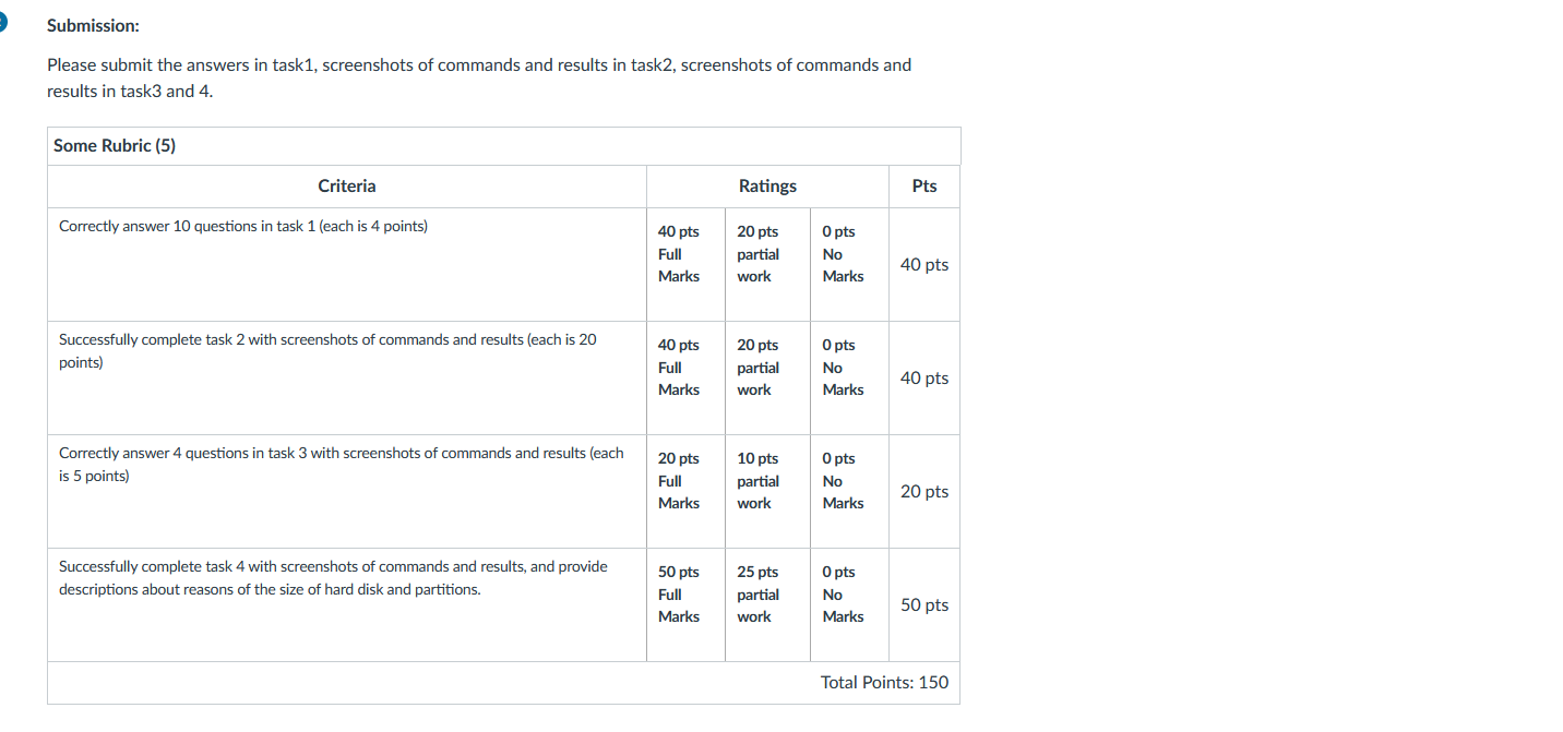 Solved Submission: Please submit the answers in task1, | Chegg.com
