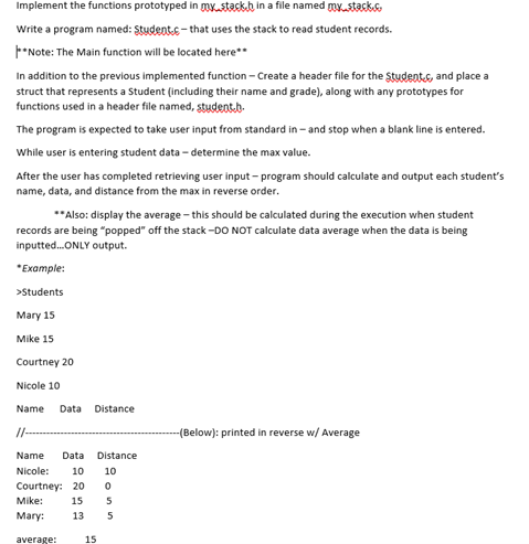 Solved #ifndef MY_STACK_H_ #define MY_STACK_H_ struct | Chegg.com