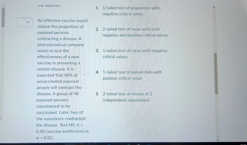 Solved Question 9 (3 points) Match problems to procedures. | Chegg.com