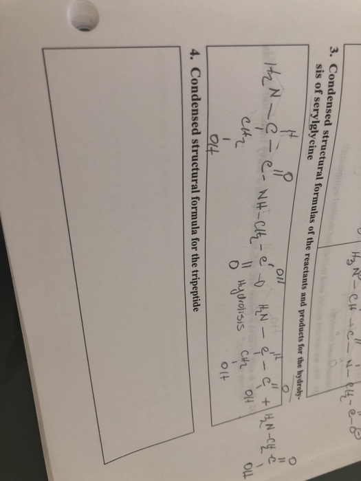Solved 3. Condensed structural formulas of the reactants and | Chegg.com