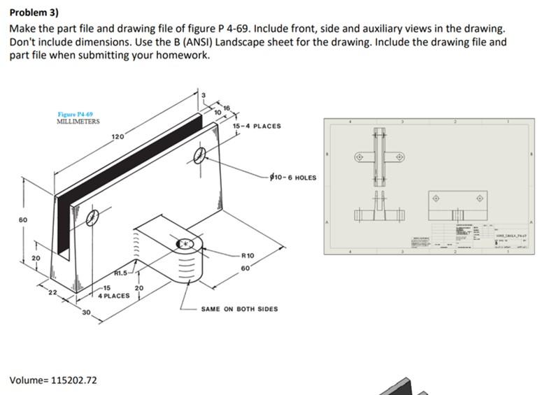 Solved Create a drawing from figure P3-44 from Homework 3 | Chegg.com