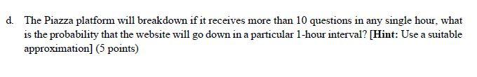 Solved Problem 6: Questions on Piazza (18 points) Our TAs | Chegg.com