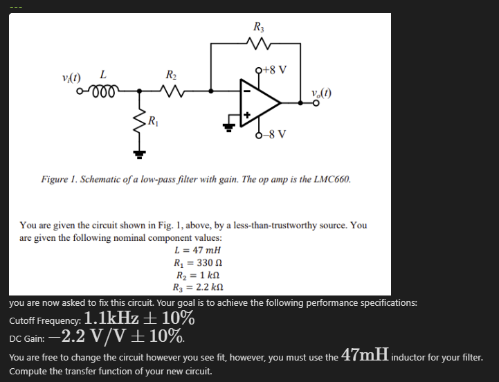 Solved You are now asked to fix this circuit. Your goal is | Chegg.com