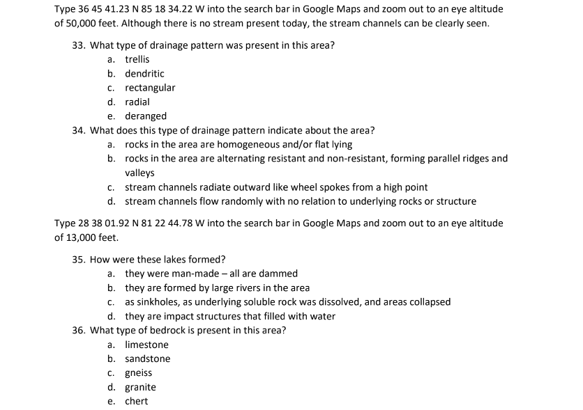 Solved For these questions, open Google Maps and follow the | Chegg.com