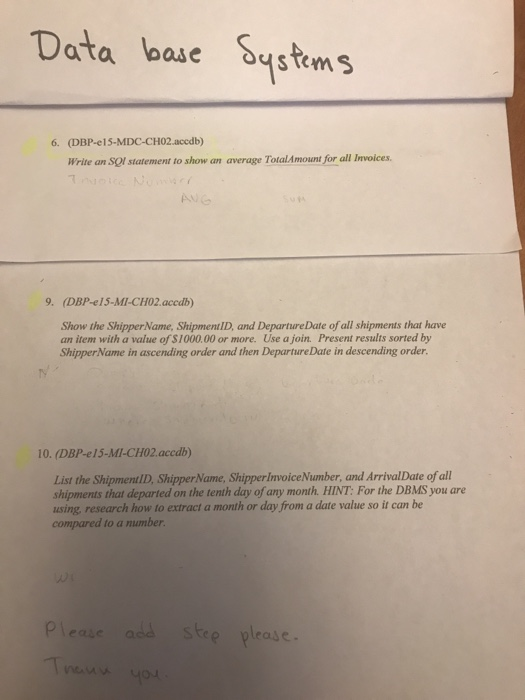 Solved Data base Sqstems 6. (DBP-e15-MDC-CH02.accdb) Write | Chegg.com