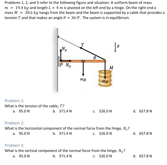 Solved Problems 1,2 , ﻿and 3 ﻿refer to the following figure | Chegg.com