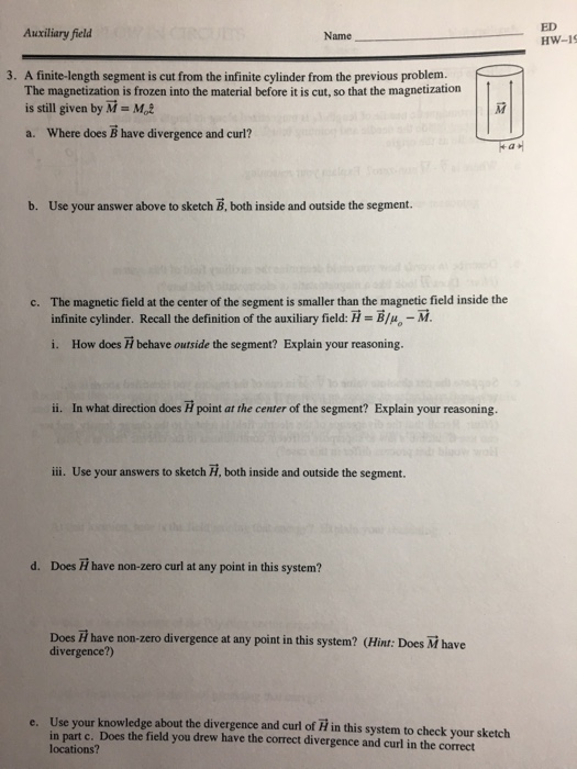 Solved ED Auxiliary field Name 3. A finite-length segment is | Chegg.com